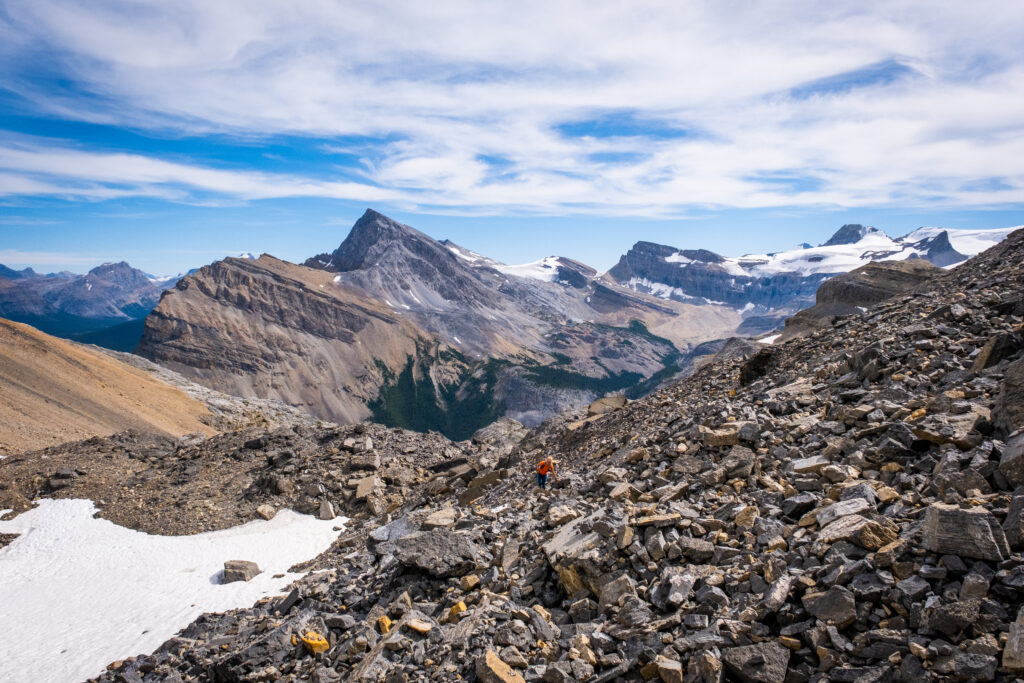 How to Scramble Mount Jimmy Simpson in Banff National Park