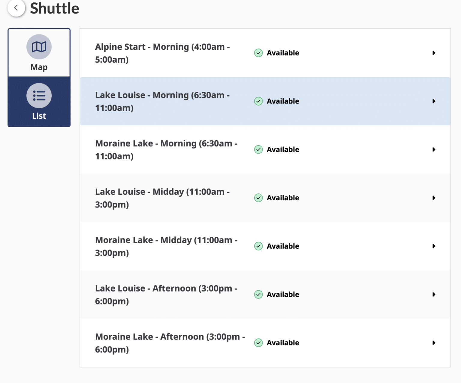 How to Book Shuttles on the Parks Canada Reservation System